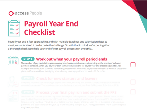 Payroll year end checklist Payroll year end checklist