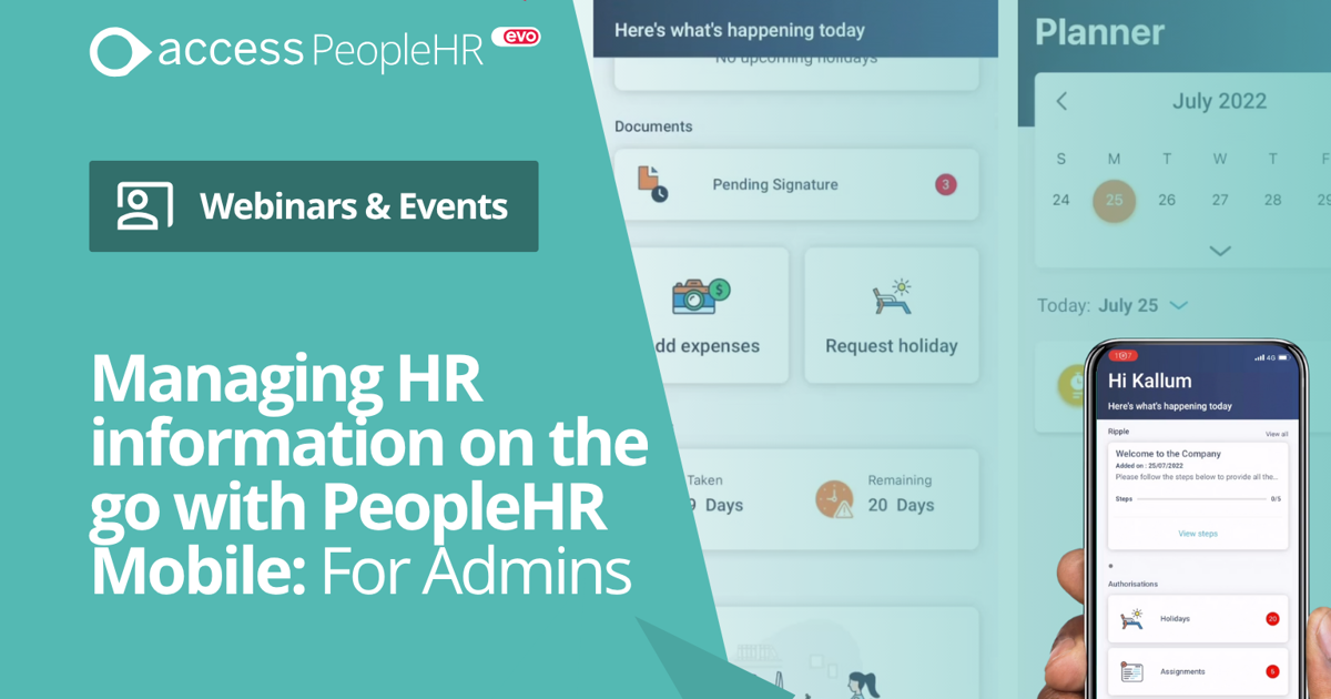 Managing HR Information on the Go with PeopleHR Mobile: For Admins ...